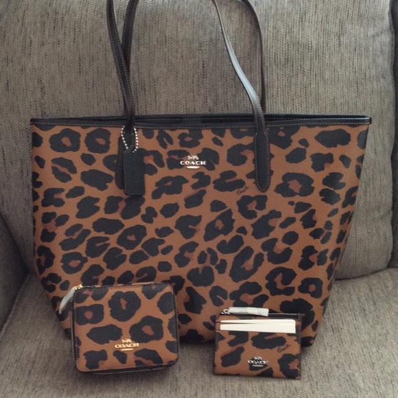Coach | Bags | Authentic Coach Leopard Print Handbag Jewelry Box | Poshmark